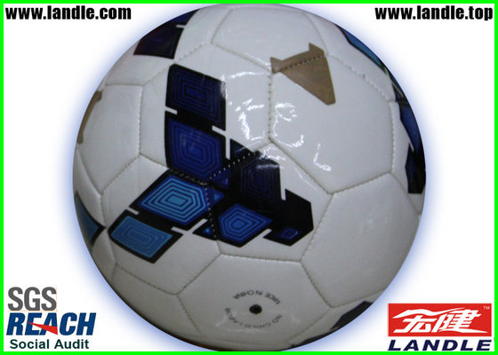China Machine Stitched Standard Size 5 32 panels Leather Soccer Ball Custom Logo And Design supplier