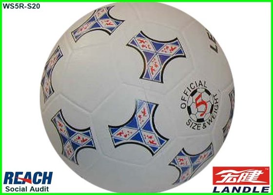 China Small Rubber Footballs Size 2 / Size 3 , PVC PU TPU Flag Soccer Ball supplier