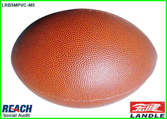 China Customised Brown PVC Official Rugby Ball Size 5 for Match , 2015 Newest Design supplier