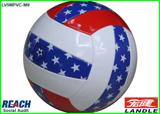 China Shiny / Glossy Official Outdoor Beach Volleyball Ball with Country Flag supplier