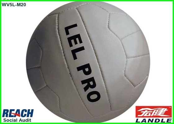 China Professional Real Leather Official Size 5 Volleyball White , The Volleyball Ball supplier