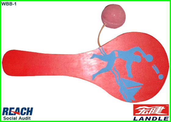 China Custom Promotional Beach Paddle Rackets / Paddle Ball Racket 4 CMYK Printing supplier