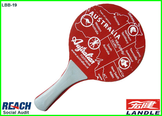 China Customized Red Padel Racket Wooden Beach Rackets For Supermarket supplier