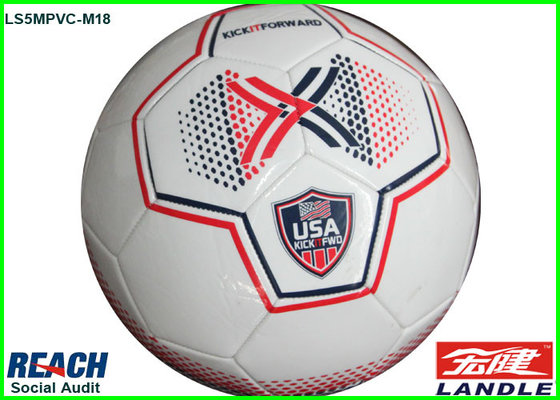 China Seamless Laminated Practice Soccer Balls , Rainbow PU Football supplier