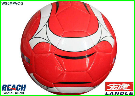 China Custom PVC Full Size Soccer Ball / Machine Stitched Beach Soccer Ball supplier