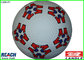 White Rubber Footballs Standard Size Soccer Ball , Pimple / Pebble Surface supplier