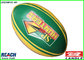 Machine Stitched Customized Size 5 Rugby Balls in PVC Synthetic Leather supplier