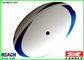 Customised Machine Stitched Leather Rugby Ball White and Blue supplier
