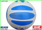 Blue White Beach Volleyball Official Ball / Custom Printed Size 5 Sand Volleyball Ball supplier