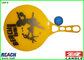 Yellow PS Plastic Paddle Ball Racket , Transparent Or Not Transparent supplier