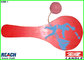 Custom Promotional Beach Paddle Rackets / Paddle Ball Racket 4 CMYK Printing supplier