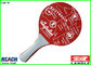 Customized Red Padel Racket Wooden Beach Rackets For Supermarket supplier