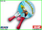 Full Printed Wooden Beach Rackets / Sports Paddle Tennis Rackets supplier
