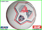 Seamless Laminated Practice Soccer Balls , Rainbow PU Football supplier