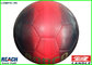 Promotional Leather Street Soccer Ball Size 5 Football in Red and Black supplier