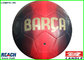Promotional Leather Street Soccer Ball Size 5 Football in Red and Black supplier