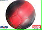 Leather Footballs Size 5 Red Official Soccer Balls 13cm - 22cm Diameter supplier