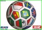 Official Size Colored Flag Soccer Ball Customized , Smooth Golf Pebble Printing supplier