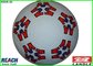 Customize Adult Size Soccer Ball , Size 4 Indoor Football in White and Red supplier