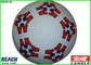 Customize Adult Size Soccer Ball , Size 4 Indoor Football in White and Red supplier